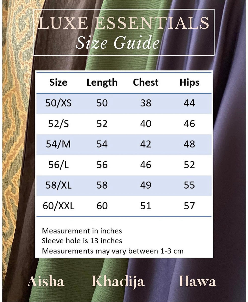 Luxe Essential - Khadija – Kain Kitani